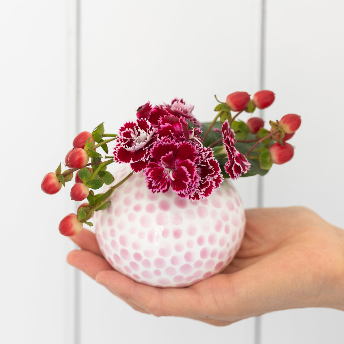 Bud Vase in Micro Dot – Jill Rosenwald