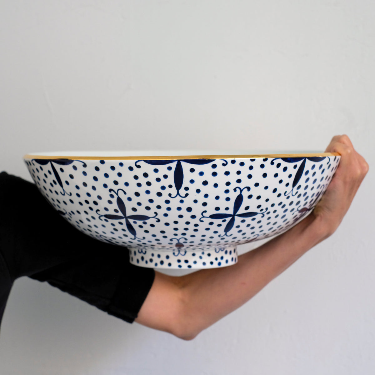Kooky Dot Pasta Bowl Delft – Jill Rosenwald